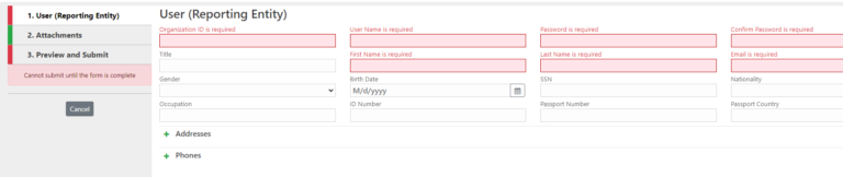 GoAML Registration - FIA